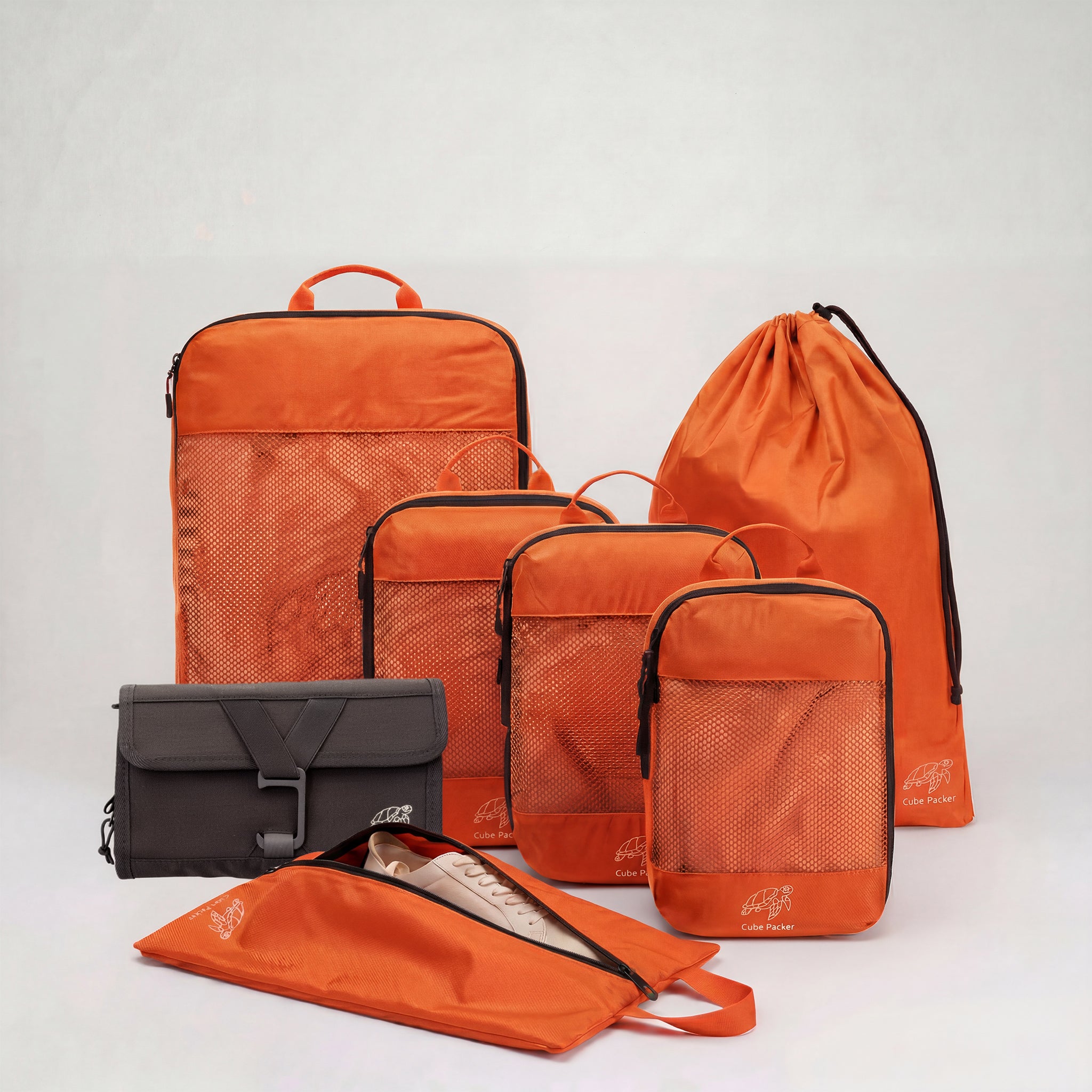 Packing Cubes | Cube Packer Travel System Bundle - Nemo Orange