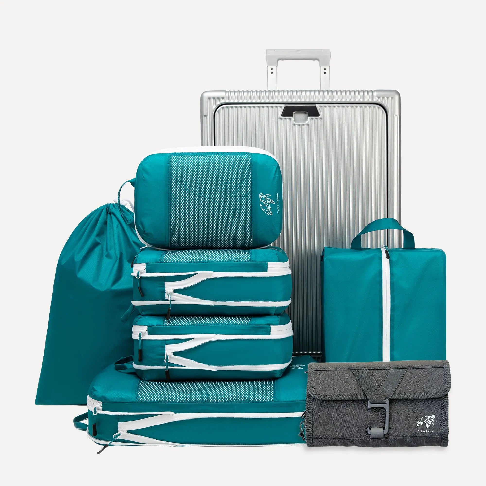 Packing Cubes | Cube Packer Travel System Bundle - Reef Teal